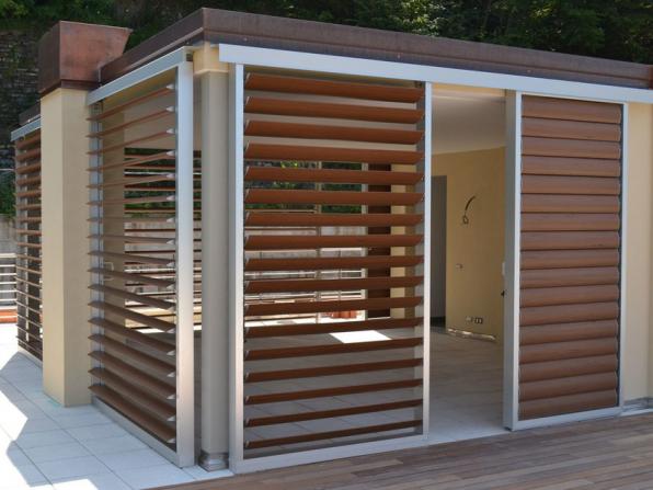 Outdoor wooden louvers Wholesale price - 1facades